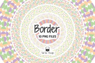 Abstract Circle Border PNG Bundle Graphic by TukTuk Design · Creative ...