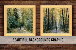 Autumn Path Oil Painting Graphics Scene Graphic by Canvas Elegance ...