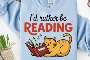 Book Summer Cat Read Sublimation Design Graphic by JR Design · Creative ...