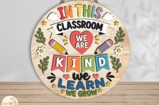 Classroom Round Sign Laser Cut File SVG · Creative Fabrica