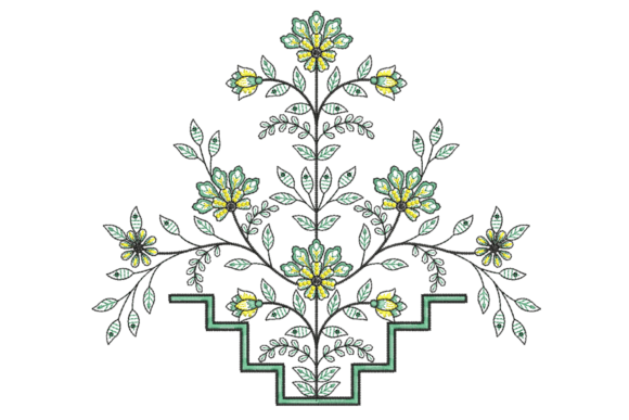 Creative Flowers Embroidery Design · Creative Fabrica