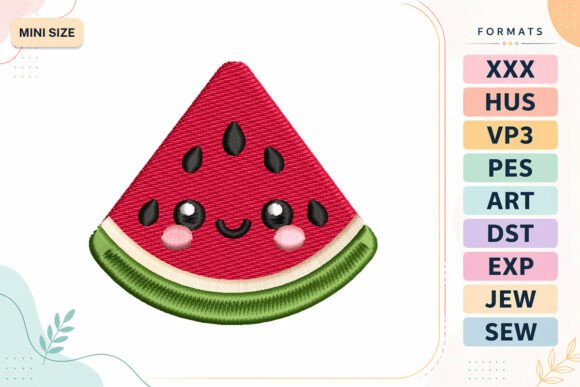 Cute Watermelon Mini Summer · Creative Fabrica