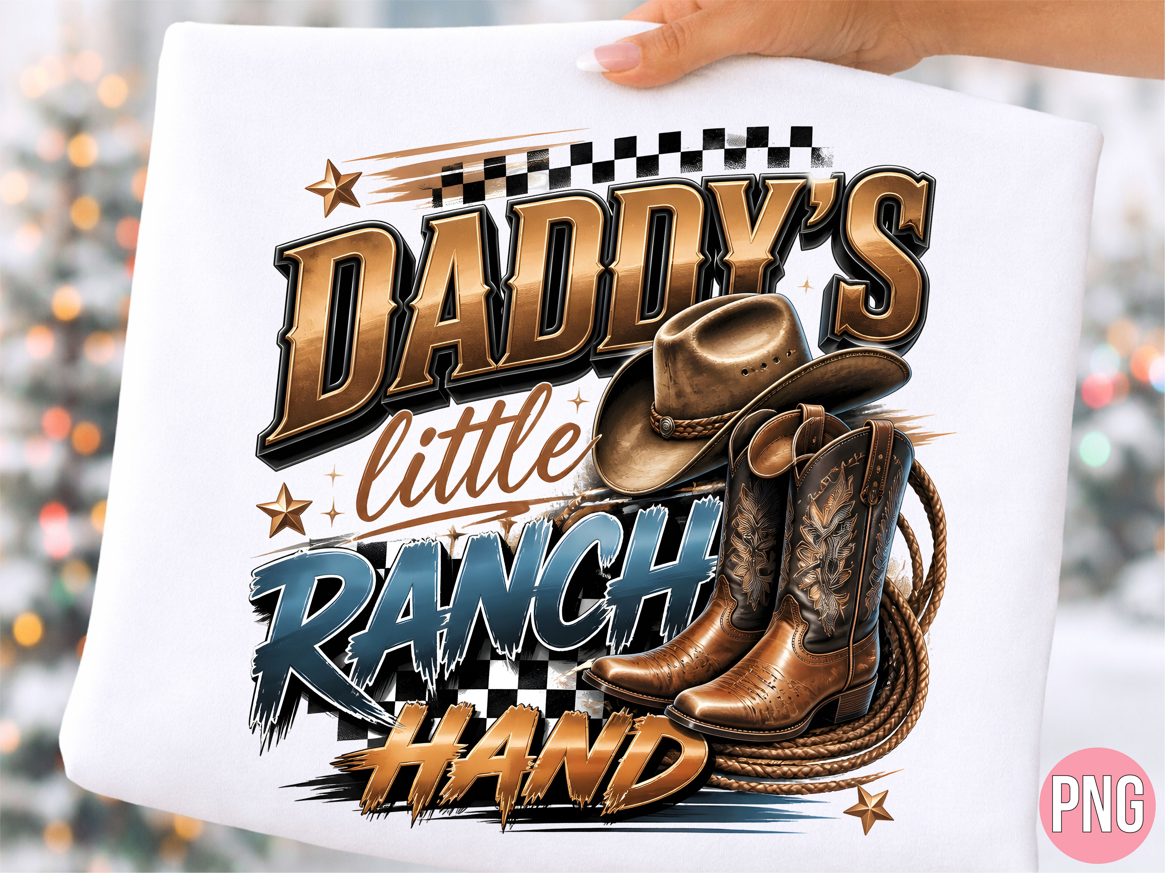Daddy’s Little Ranch Hand Cowboy PNG Graphic by LAZY Creator · Creative ...