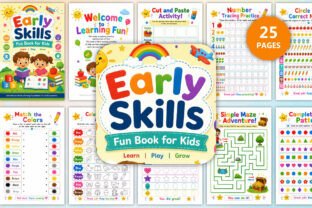 Early Skills Fun Book for Kids Graphic by munjixpro · Creative Fabrica