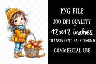 Enjoy Autumn Fall Kids Clipart Design Graphic by king store · Creative ...