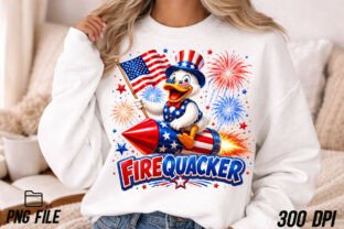 Firequacker Patriotic Duck PNG Graphic by PrintExpert · Creative Fabrica