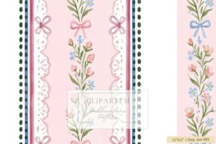 Floral Stripe Sublimation Pattern Design Graphic by clipArtem ...