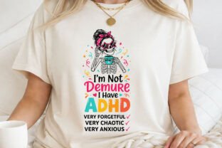 Funny Adhd Sarcastic Skeleton Png Graphic by T-Shirt Design Bundle ...
