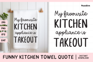 Funny Dish/Kitchen Towel Quote SVG 10 Graphic by Sundiva Design ...