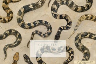 Garter Snake Pattern Beige Oil Art Graphic by clipArtem · Creative Fabrica