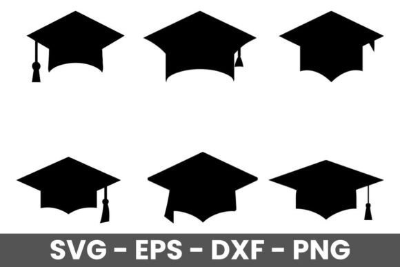 Graduation Cap SVG Cut Files Bundle Graphic by MagaArt · Creative Fabrica