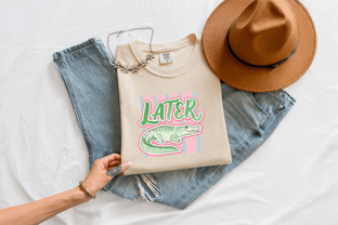 Later Gator PNG Cute Alligator Retro Graphic by studio8586 · Creative ...