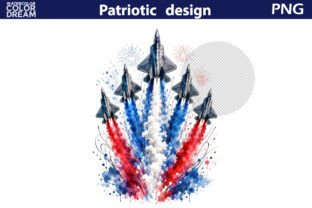 Patriotic Jet Clipart | 4th of July Graphic by WatercolorColorDream ...