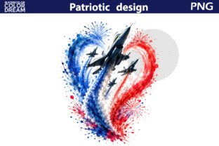 Patriotic Jet Clipart | 4th of July Graphic by WatercolorColorDream ...