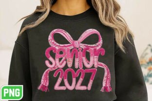 Senior 2027 Preppy Coquette Bow Png Graphic by DesignMint · Creative ...