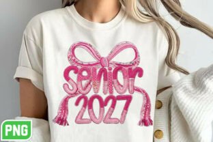 Senior 2027 Preppy Coquette Bow Png Graphic by DesignMint · Creative ...