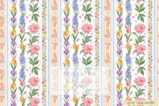 Spring Floral Border Sublimation Pattern Graphic by clipArtem ...