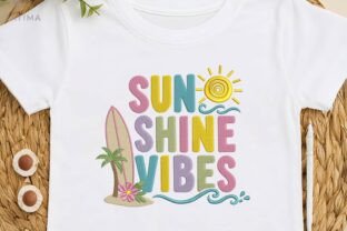 Sunshine Vibes Embroidery Design · Creative Fabrica