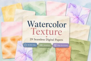 Watercolor Texture Seamless Digital Graphic by T.D. House · Creative ...