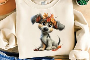 Whimsical Autumn Dog Clipart Bundle Graphic by Craft Art · Creative Fabrica