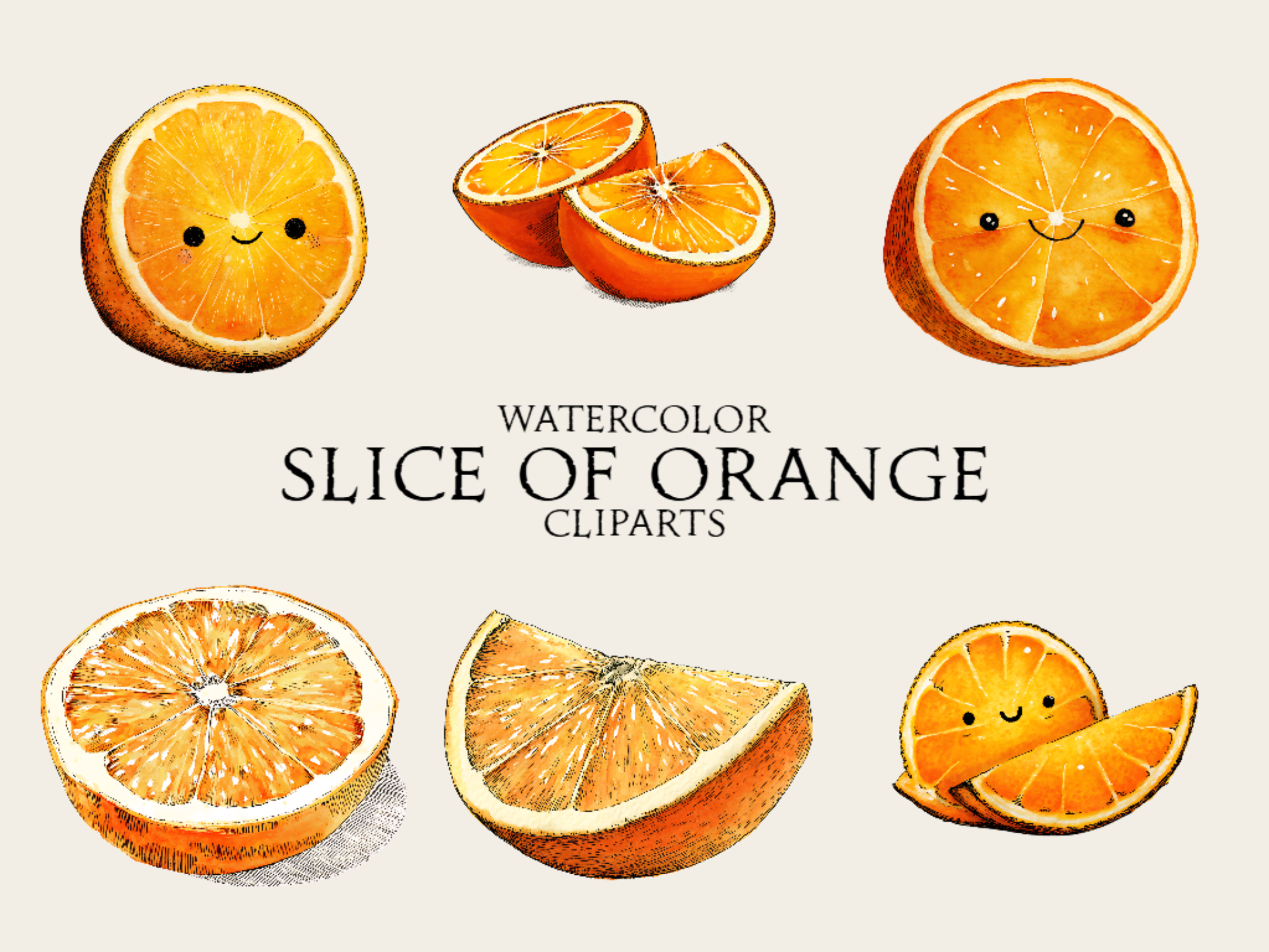 Slice of Orange Clipart Graphic by Abdel designer · Creative Fabrica