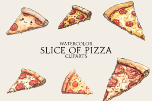 Watercolor Slice of Pizza Clipart Graphic by Abdel designer · Creative ...