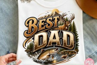 Best Dad Fishing Hunting Deer Father PNG Graphic by Mimi's Store ...