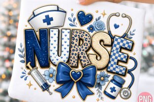 Blue Leopard Medical Nurse PNG Graphic by MOO Digital · Creative Fabrica