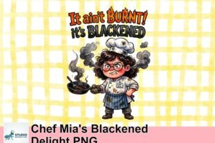 Chef Mia's Blackened Delight PNG Graphic by StudioDigitalStore ...