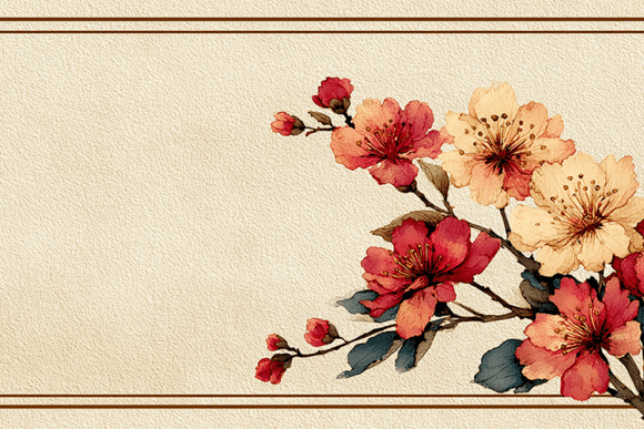 Cherry Blossom Journal Paper Graphic by TheDesignerDesigne · Creative ...