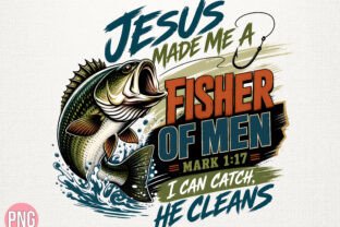 Christian Fisher of Men Bass Fishing PNG Graphic by Aria Creates ...