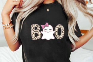 Cute Boo Ghost Leopard Print Halloween Graphic by gregoraciiart ...