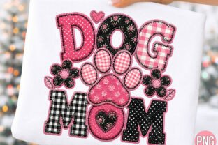 Cute Patchwork Dog Mom Design PNG Graphic by BEE CREATION · Creative ...