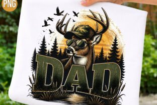Dad Deer Hunting Forest Fathers Day PNG Graphic by Moo Prints ...