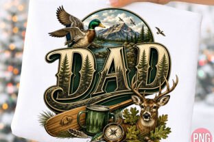 Fishing Dad Deer Father's Day T-shirt Graphic by DIGITAL HIVE ...