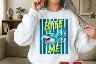 Funny Summer Bite Me Shark PNG Graphic by ns_yeasmin · Creative Fabrica
