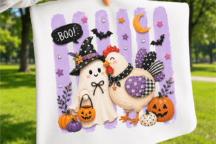 Ghost Chicken Halloween PNG, Cottagecore Graphic by Craftcity ...