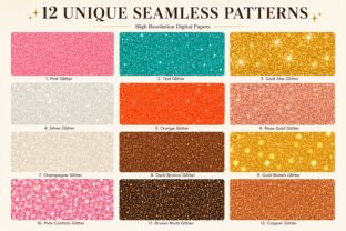 Glitter Digital Paper Bundle Set Graphic by T.D. House · Creative Fabrica