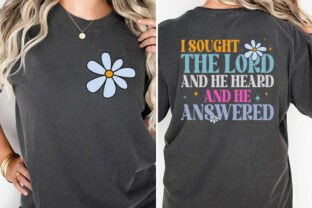 I Sought the Lord PNG, Religious Quote Graphic by Creative_Artist ...