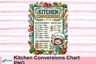 Kitchen Conversions Chart PNG Graphic by StudioDigitalStore · Creative ...