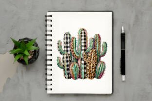 Leopard Checkerboard OilPainted Cactus P Graphic by Artistic.Visions ...