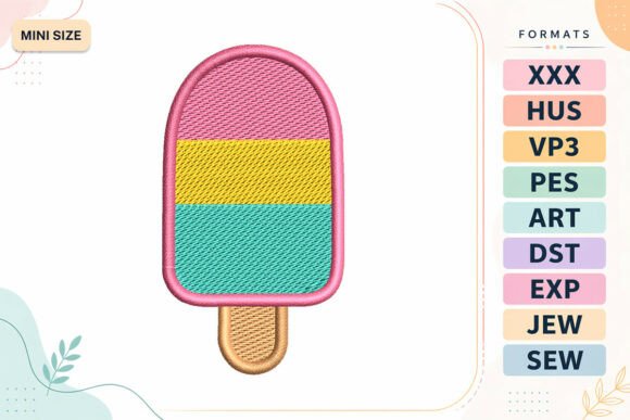 Mini Popsicle Summer · Creative Fabrica