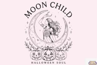 Moon Child Halloween Soul Png Graphic Graphic by SVG Cut Files ...