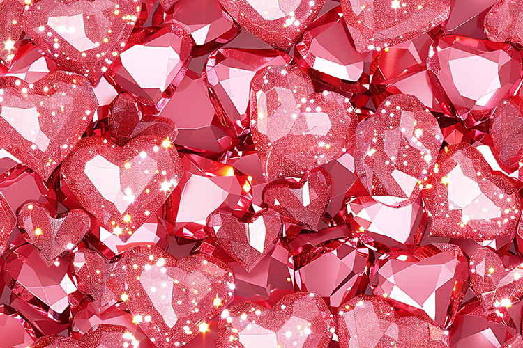 Pink Glitter Heart Seamless Pattern Graphic by TheDesignerDesigne ...