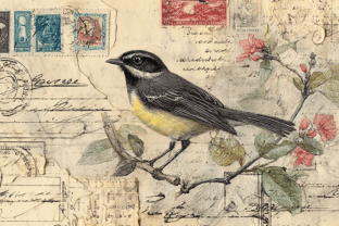 Red Cardinal Vintage Ephemera Graphic by TheDesignerDesigne · Creative ...