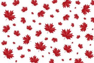 Red Maple Leaves Seamless Pattern Vector Graphic by edywiyonopp ...