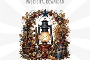 Rustic Farmhouse Lantern PNG Graphic by ArtbyCrystalJennings · Creative ...