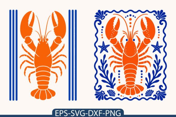 Sea Life Lobster SVG, Cute Summer SVG Graphic by Eventiva.Design ...