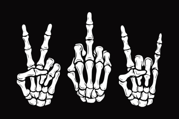 Skeleton Hands SVG - Graphic by Embroidery Art · Creative Fabrica