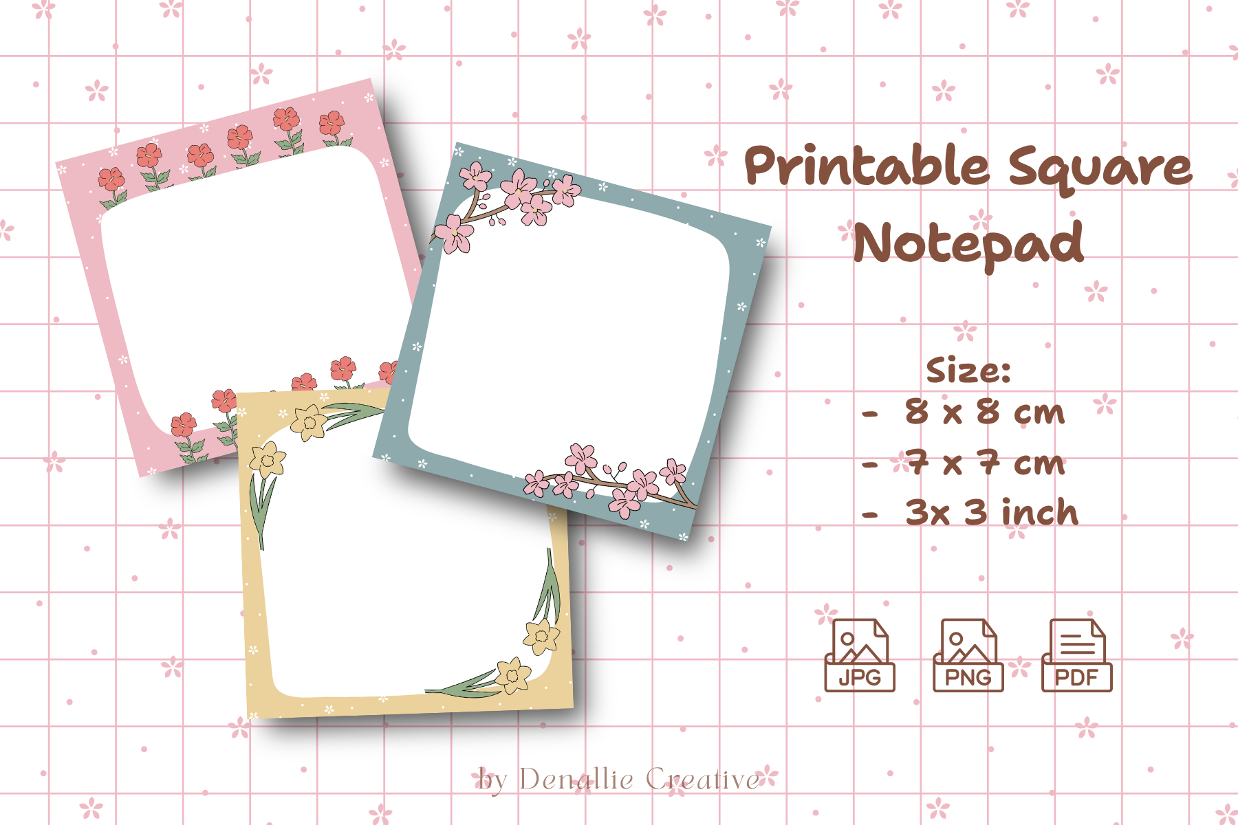 Spring Notepad Graphic by denalliecreative · Creative Fabrica